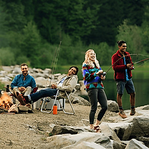 Zebco Rhino Tough Casting Fishing Rod, 5-Foot 6-Inch 1-Piece Heavy-Duty Cross-Weave Fishing Pole, Comfortable EVA Rod Handle, Heavy-Duty Guides, Stainless Steel D-Frame Tip Guide, Medium Power, Black