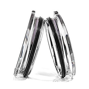 Magnetic Lid for 30 oz Tumbler - Compatible with YETI Rambler, Ozark Trail, Old Style Rtic and More, Magnetic Slider Switch Spill Proof Tumbler Cover (Pack of 2 Black)