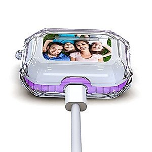 AIPNIS Custom Photo AirPods Pro Case,Personalized Transparent TPU Shockproof Protective Case Gift,for Airpods Pro Cover, with Hand Rope