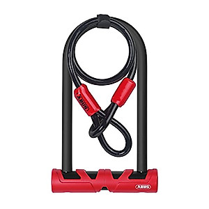 Abus 420/170HB230+USH+COBRA 10/120 - Cavo forcella finale, Black, 23 cm