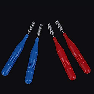 N Noble One Interdental Slim Brush 50 Count Toothpick Tooth Flossing Head Dental Brush flosser Picks Between Tooth Cleaning Tool
