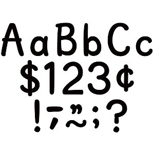 Teacher Created Resources Black 4" Modern Classic Letters Combo Pack
