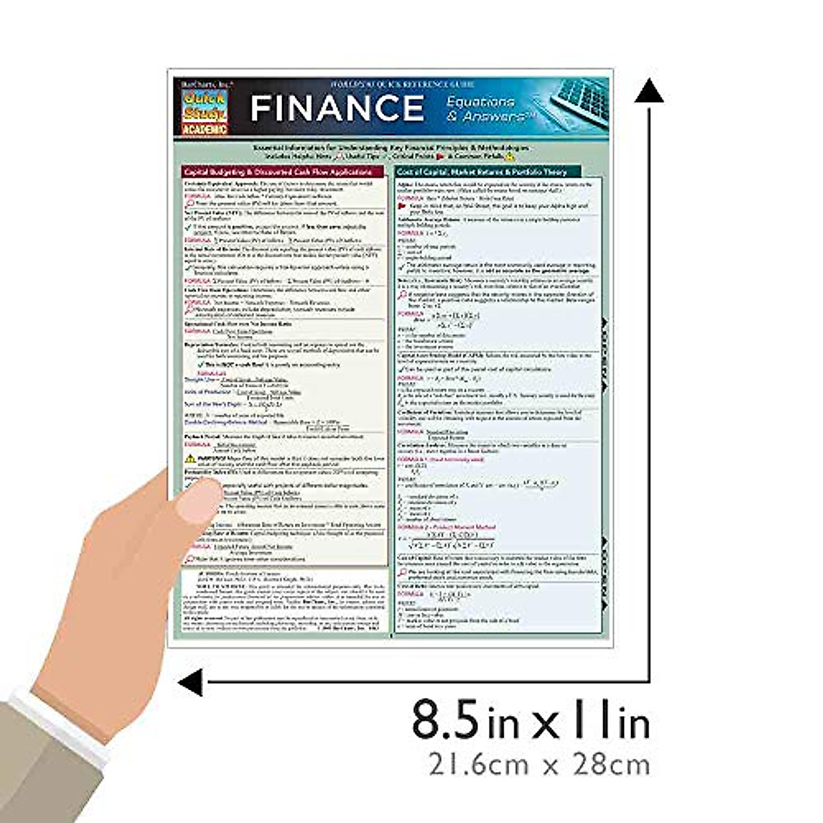 Finance Equations & Answers (Quick Study Academic)