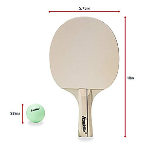 Franklin Sports LED Table Tennis Net and Glowing Paddles and Balls Oval, Black, One Size