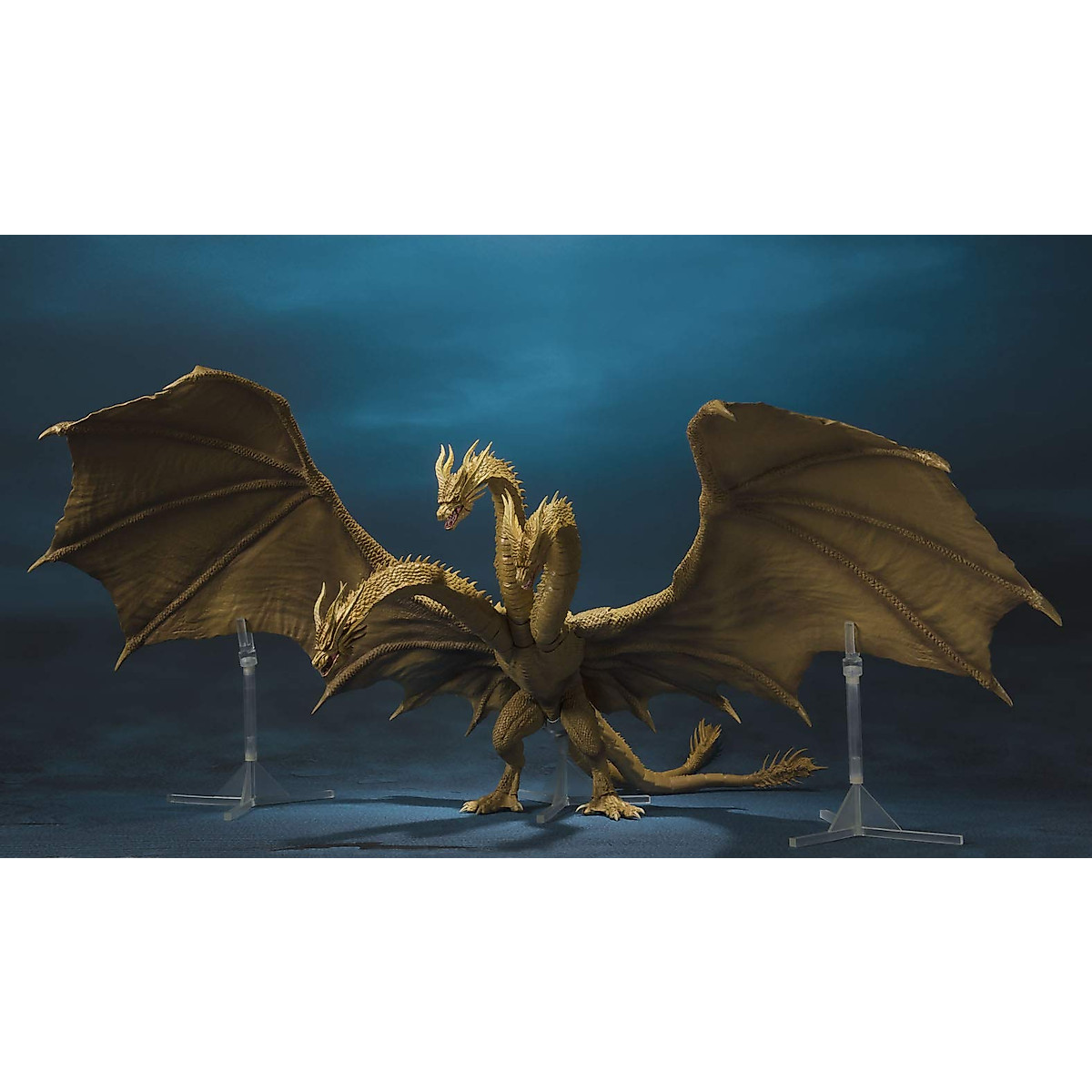 TAMASHII NATIONS Bandai S.H. MonsterArts King Ghidorah 2019 "Godzilla: King of The Monsters Action Figure