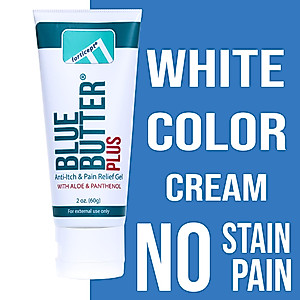Forticept Blue Butter Plus Dog Itching Skin Relief Cream, Hot Spot Treatment for Dogs, Pain Relief, Dog Wound Care, Heals Skin Sores Irritation Cuts Bites Scrapes, 2 Oz