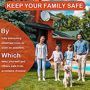 Rendasun Remover Tool, Quick and Safe, and Reliable Suitable for Pets, Animals, and Humans, Essential Remover Tool for Portable Outdoor Living (5 Pack Orange Red Blue Green Silver)