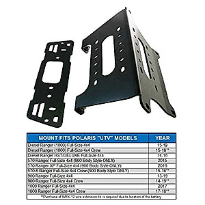 XTREME Winch 4500LB UTV Winch With Model Specifc Mount Fits POLARIS 2013-19 RANGER FULL-SIZE 900 & 1000 XP & CREW