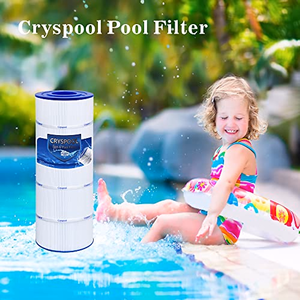 Cryspool Pool Filter Compatible with  Jandy CS150, R0462300, PJANCS150, Hayward X-Stream CC1500, CCX1500RE,Unicel C-8414, Filbur FC-1287,Pro Clean 150,PWWCT150, 817-0150N,150 sq. Ft, 1 Pack