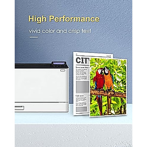 (with Chip) 069H Toner Cartridge Replacement for Canon 069 CRG069 CRG069 H CRG-069 H for imageCLASS MF753Cdw MF751Cdw LBP674Cdw Printer (CYM 3 Pack)