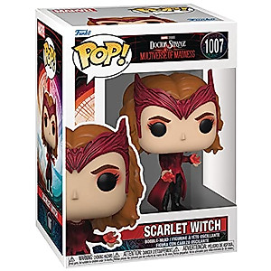 POP Marvel: Doctor Strange Multiverse of Madness - Scarlet Witch Funko Vinyl Figure (Bundled with Compatible Box Protector Case), Multicolor, 3.75 inches