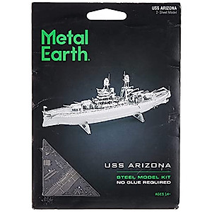 Fascinations Metal Earth 3D Laser Cut Model Military USS Arizona Ship