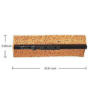 Yocada Sponge Mop Replacement Refill Head Home Commercial Use Tile Floor Bathroom Garage Cleaning Easily Dry Wringing 2 PCS