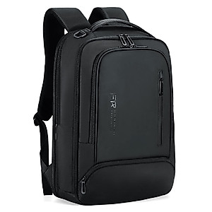 FENRUIEN Business Laptop Backpack for Men, Water Resistant 3-layer Protection Lightweight 15.6 Inch USB Day Pack
