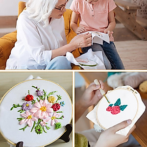 10 Pcs Embroidery Fabric Squares White Cotton Fabric Natural Cotton Embroidery Cloth Fabric Precut Cross Stitch Fabric Classic Aida Cloth Cotton Fabric for Embroidery Garment Craft (7.9 x 7.9inch)