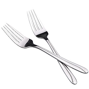 Anbers 8 Piece Large Serving Forks, Stainless Steel Buffet Banquet Serving Forks