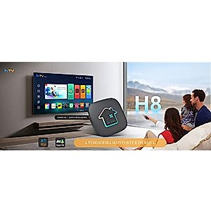 BRAATV 2022 HTV8 Box Brazil H8 TV Brazil New Version Brazilian TV Box Support 2.4GHz/ 5GHz WiFi 4K UHD Bluetooth 5.0