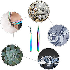 Lash Eyelash Extension Tweezers for Women -Precision Tweezers for Volume Classic Lashes,Japanese Steel Professional Volume False Lash Application Tools (Straight Tweezers-1Pcs)