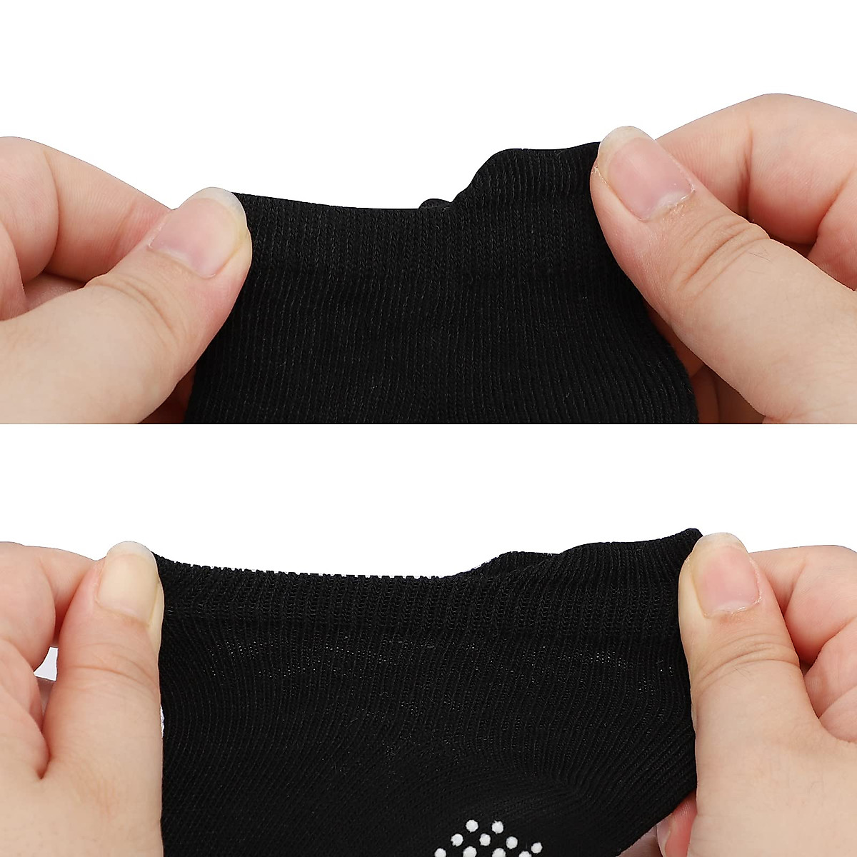 BOOPH Non Slip Toddler Socks Baby Boys Girls Anti Skid Grip Socks 3-5T Black