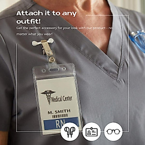 Readerest Stainless Magnetic Eyeglass Holder - ID Badge Accessory in Stainless Steel and Gunmetal Black- Ideal for Daily Wear, Holds Glasses Safely - Easy-to-Use and Strong Neodymium Magnets - 2-Pack