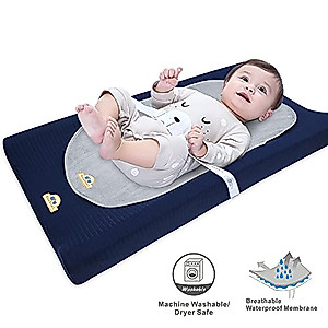 BlueSnail Soft and Comfortable Waterproof Changing pad Liner Portable Coral Fleece Diaper pad Liner (Gray)