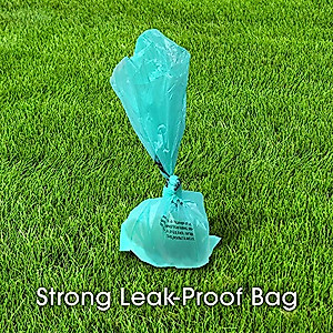 Bags on Board Odor Control Dog Poop Bags and Dispenser | Ocean Breeze Scent | 9 x14 Inches, 900 Waste Pickup Bags