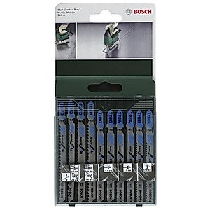 Bosch DIY 10tlg. Stichsägeblatt-Set Metal zum Sägen in Metall