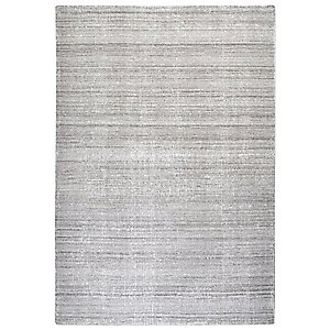 BOWERY HILL Contemporary 8' x 10' Hand Woven Wool Rug in Gray