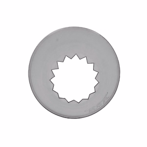 Ateco # 866 - French Star Pastry Tip 1/2'' Opening Diameter- Stainless Steel