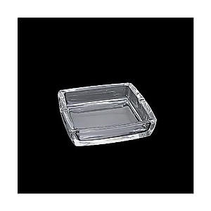 Ashtray 1 Pack Transparent Square Glass Ashtray Crystal Glass Ashtray Home Desktop Ashtray Indoor Outdoor Office Desktop Decoration Ashtray Ash Tray