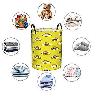 Lazy Egg Gudetama Tour Laundry Basket With Handle Laundry Hamper Collapsible Clothes Basket