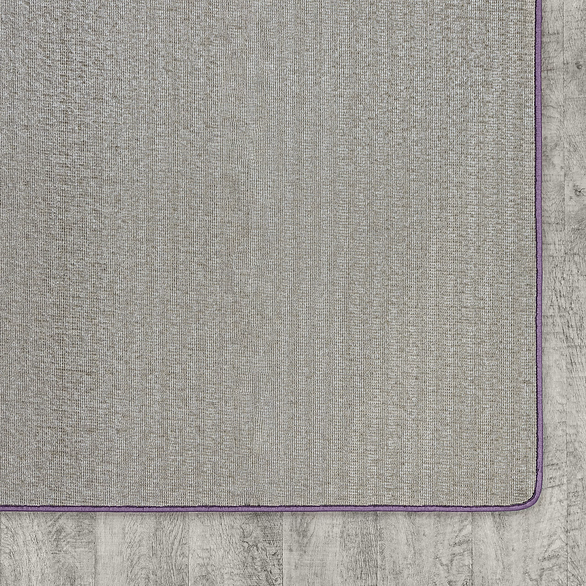 Joy Carpets Endurance Solid Colored Area Rug in Color Purple, 12' x 6'