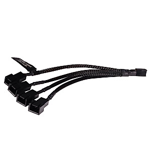 Alphacool Y-Splitter 3-Pin to 4X 3-Pin Cable, 15cm