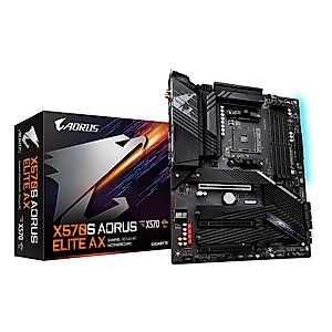 GIGABYTE X570S AORUS Elite AX (AMD Ryzen 3000/ X570S/ PCIe 4.0/ SATA 6Gb/s/USB 3.1/ ATX/Gaming Motherboard)