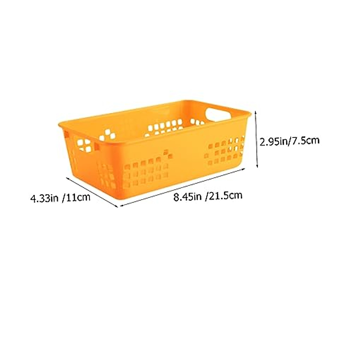 FONDOTIN 4pcs Plastic Storage Basket Storage Bins Laundry Basket Storage Baskets for Shelves Small Plastic Boxes Bathroom Organizer Washing Basket Plastic Basket for Organizing Pp