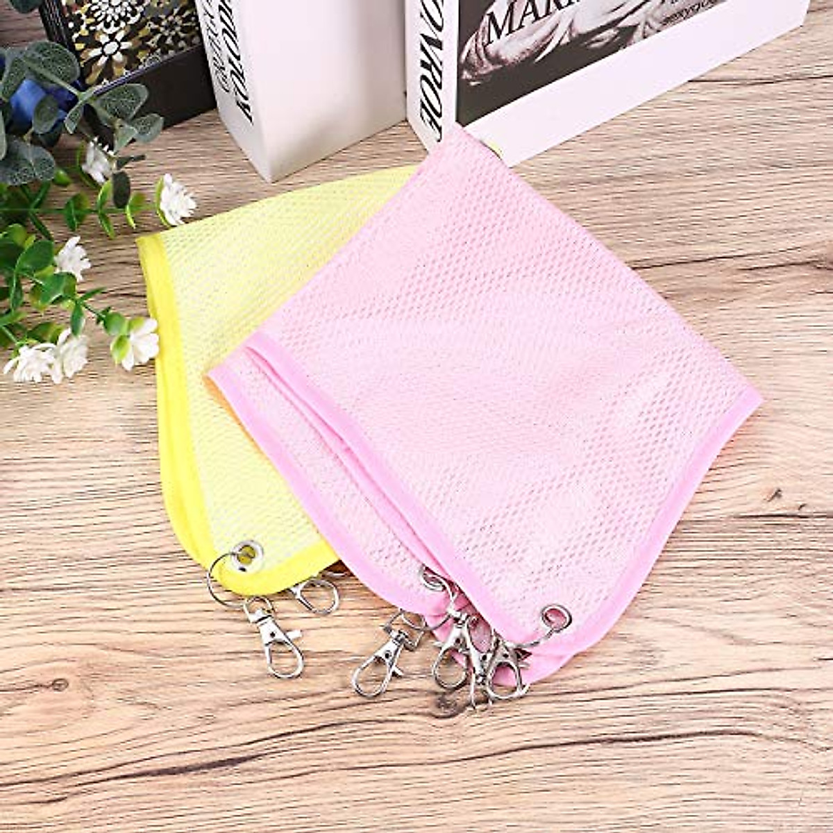 POPETPOP 2Pack Mesh Hamster Hammock for Cage-Gerbil Swing Hanging Chinchillas Bed Guinea Pig Nest Squirrel House for Rat Small Animal Hammock Random Color Size M