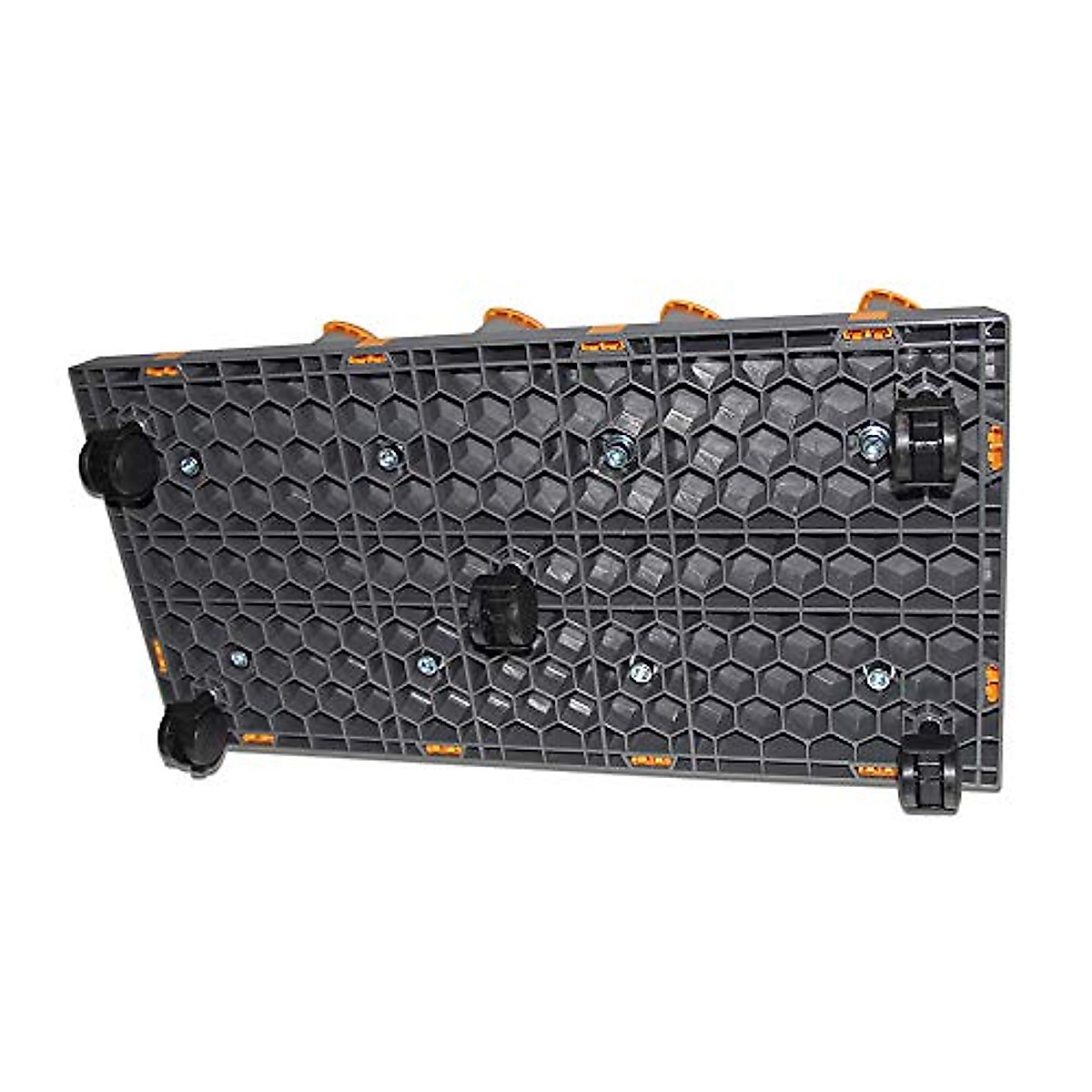 Rolling Floor Rack for Vinyl Roll Storage Detachable Free Assembly Mobile Material Floor Rack for Vinyl with 2 Modules-16 Spindles (3 Inch Core)