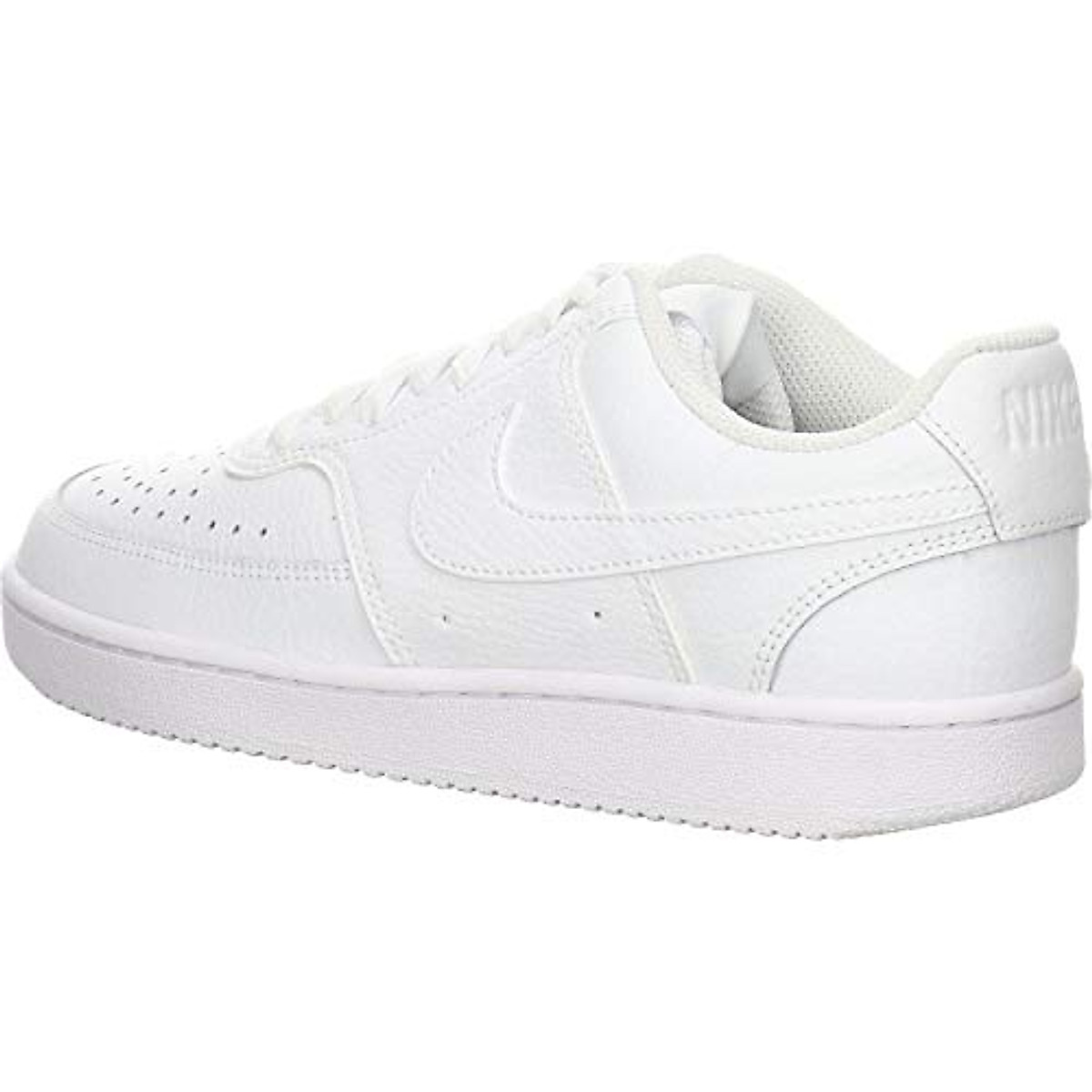 Nike Women's Court Vision Low Sneaker, White/White-White, 8 Regular US