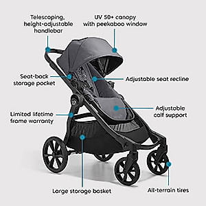 Baby Jogger® City Select® 2 Single-to-Double Modular Stroller, Radiant Slate