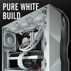 EZDIY-FAB Cube Fan Pro 120mm PC Case Fan,High Performance Cooling Fan,Very Quiet Motor, Computer Cooling Fans, 1200 RPM,3 Pin Connector-5 Pack-White