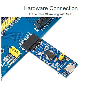 waveshare FT232 USB-C to UART (TTL) Communication Module USB-Type C Connector, Compatible with 3.3V/5V Logic Level, Support Linux Android Wince Windows 7/8/8.1/10/11, etc.
