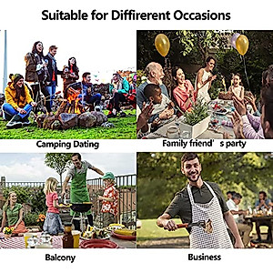 Spexlb Charcoal Grill - Portable Mini BBQ Foldable for Outdoor Cooking, Camping and Picnic, Black