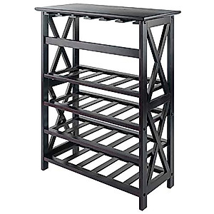 Winsome Rio Wine Storage, 28.74" W x 35.71" H x 13.39" D, Espresso