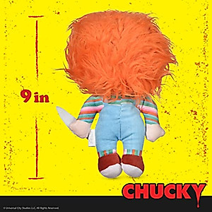 Universal Studios Horror CHUCKY 6" Plush Toy for Dogs | Medium Sized Squeaky Dog Toy, Dog Chew Toy with Squeaker | Horror Movie Toys for All Dogs, Official Dog Toy Product of Universal CHUCKY