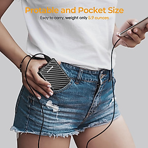 BIUMVP Heated Vest Battery Pack,10000mAh 5V 2A Power Bank Specially Designed for Heated Jacket, Heated Clothes,Heated Coat,Heated Pants.