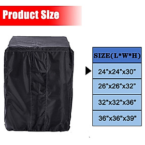 Sunnyglade 24”x24”x30” Central Air Conditioner Covers for Outside Units (24”x24”x30”)