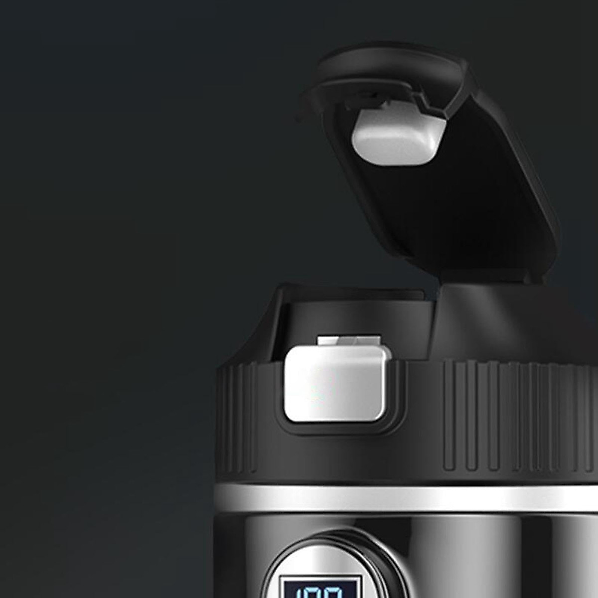 Car Heating Cup Car Kettle Portable Easily Washing Electric Heat Water Cup Car Heated Mug for Heating Water Outdoor Work, Black