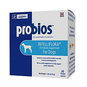 Probios Intelliflora for Dogs - 30 Powder Sachets -Nutritional Supplement for Dogs - Dog Probiotic - Dog Health Supplies - Supplements for Dogs