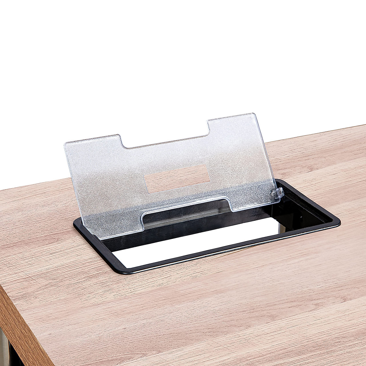 Elsy 3-Drawer File Cabinet Two-Tone Desk with Keyboard Tray, Power Outlets, USB Ports Charging Station, Metal Legs - 47.2" Wooden Computer Writing Desk Gaming Sturdy Home Office Desk - Black, Natural