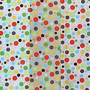 Mook Fabrics PUL-LS179 J-Multi Dot, White, 15 Yard Bolt